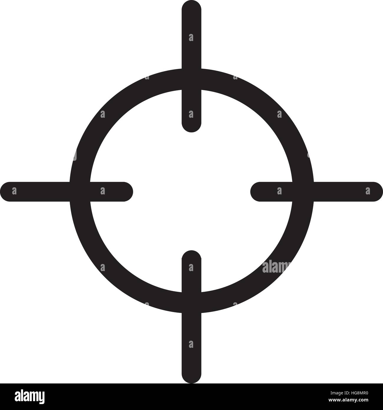 Crosshair target symbol Stock Vector Image & Art - Alamy