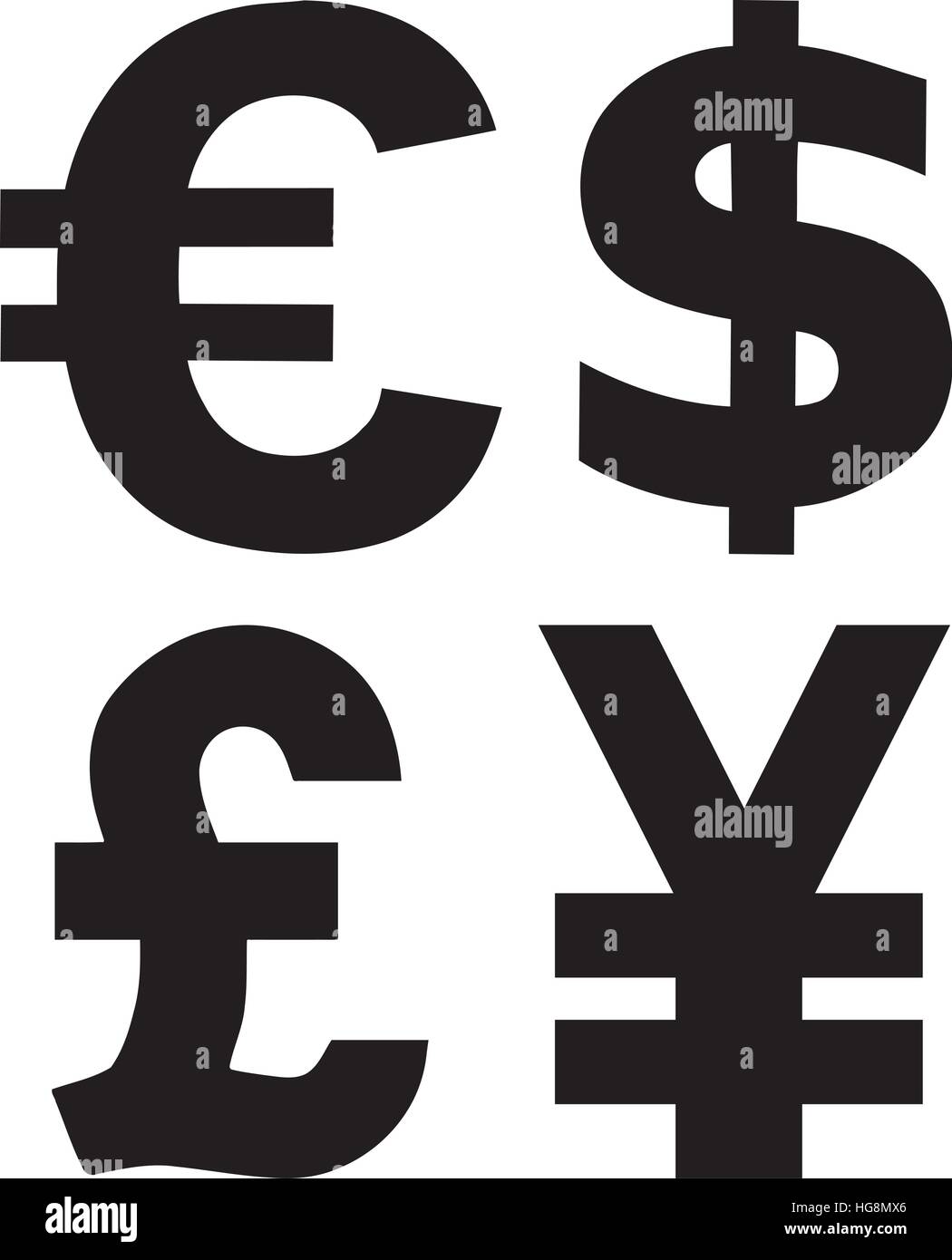 Payment symbols Cut Out Stock Images & Pictures - Alamy