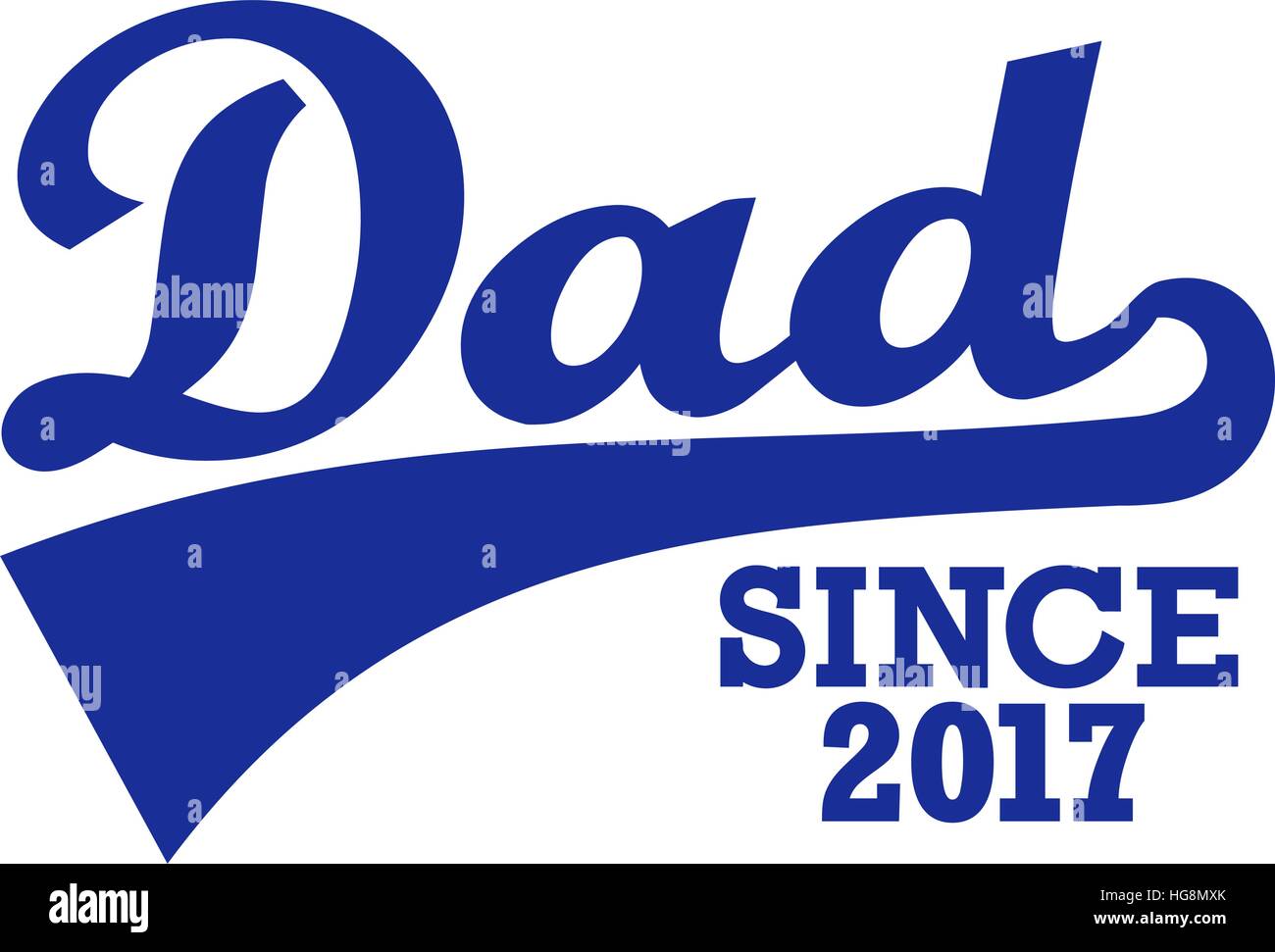 Dad since 2017 Stock Vector Image & Art - Alamy