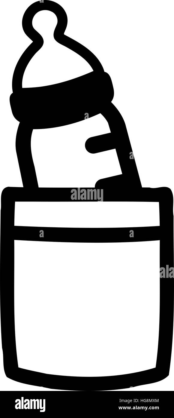 Baby bottle milk in Black and White Stock Photos & Images - Alamy