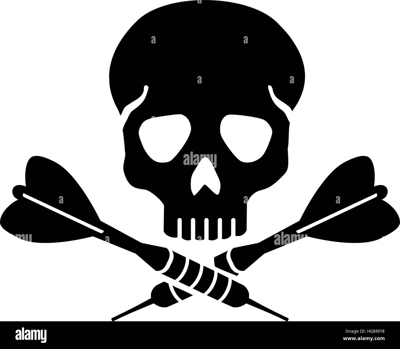 Skull with arrow hi-res stock photography and images - Alamy