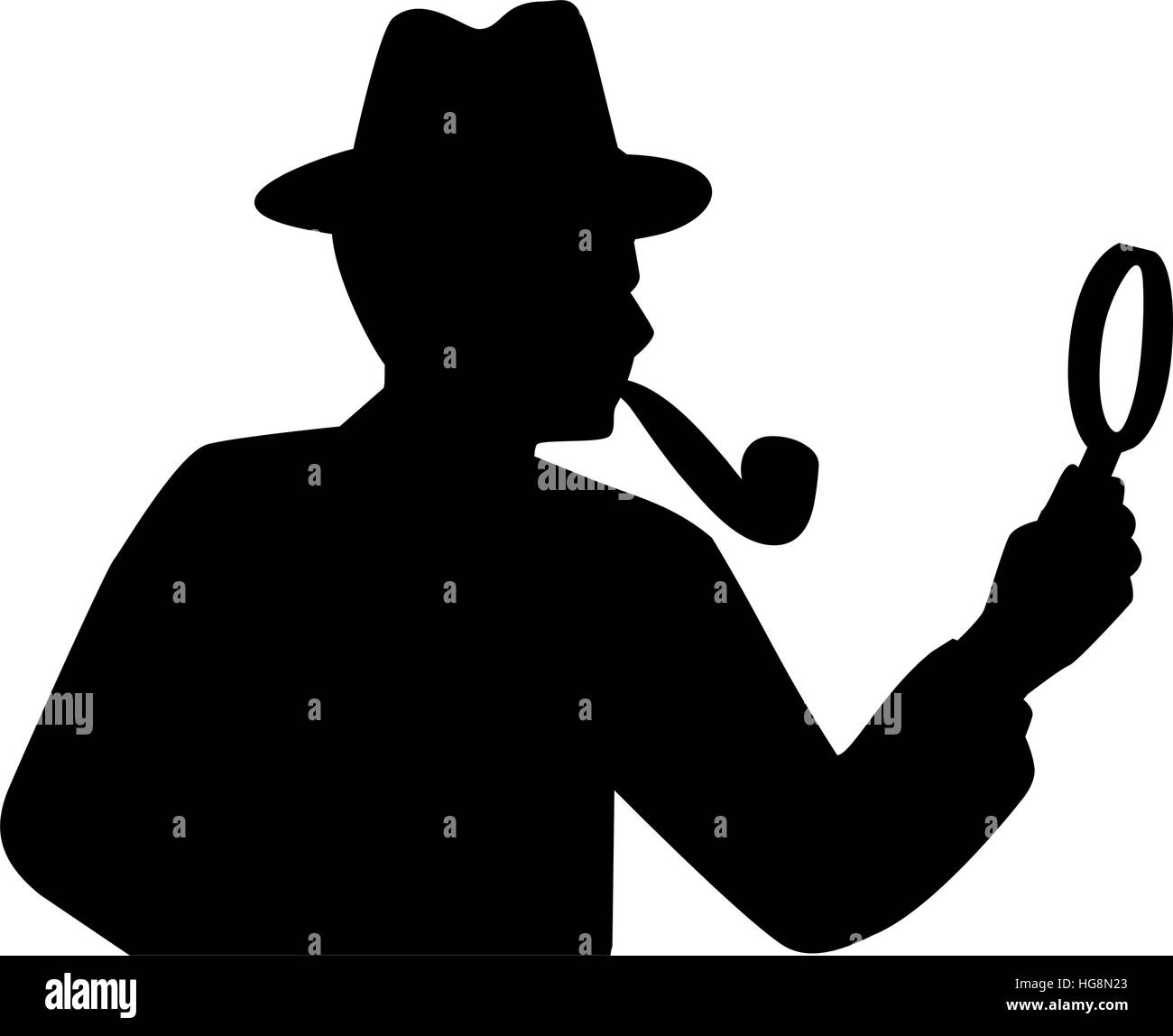 Spy Silhouette Black and White Stock Photos & Images - Alamy