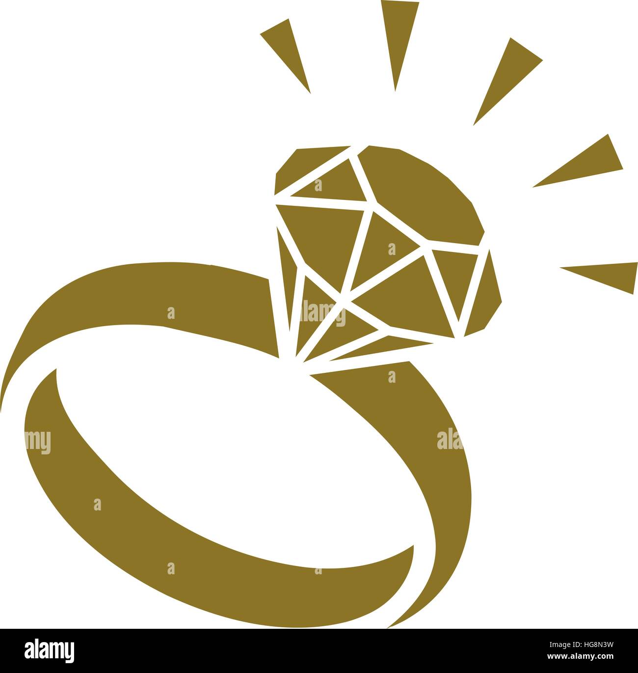 Diamond Ring Outline Clipart