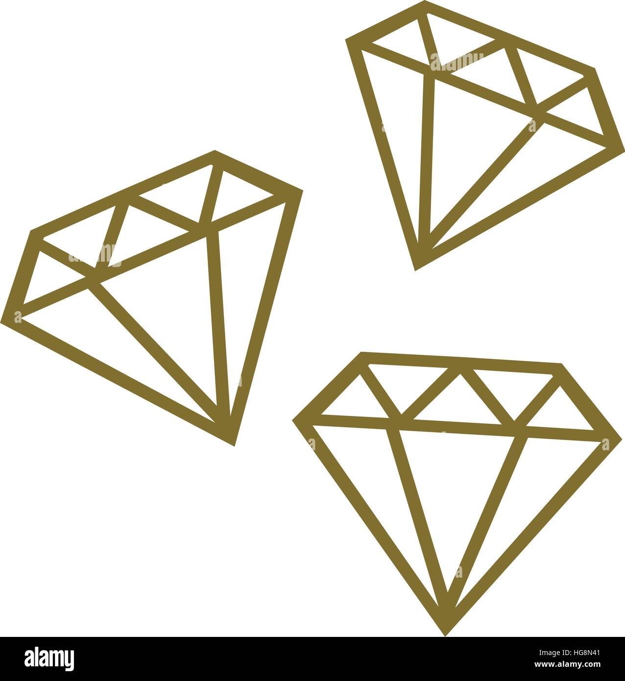 Three golden diamonds Stock Vector Image & Art - Alamy