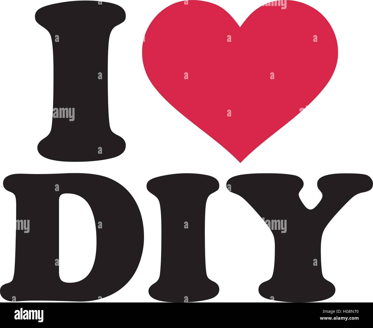 I love DIY Stock Vector Image & Art - Alamy