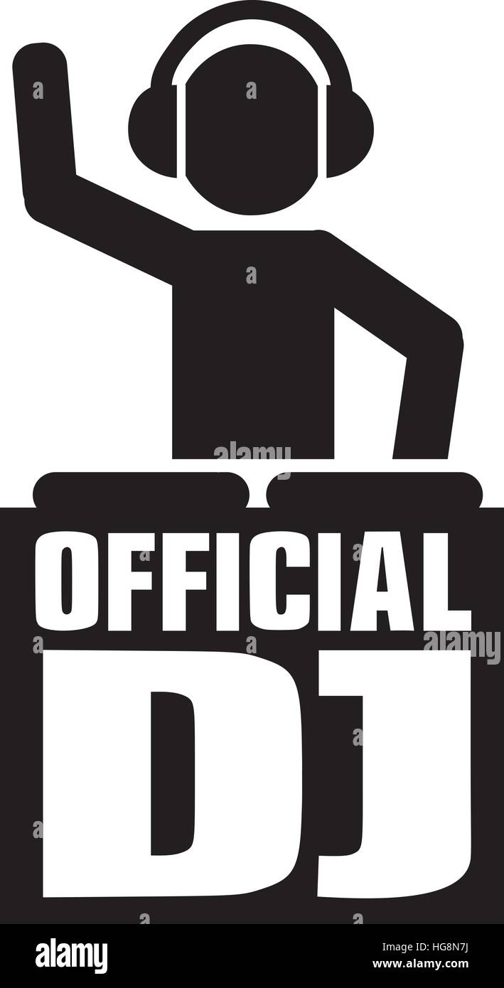 Dj icon Stock Vector Images - Alamy