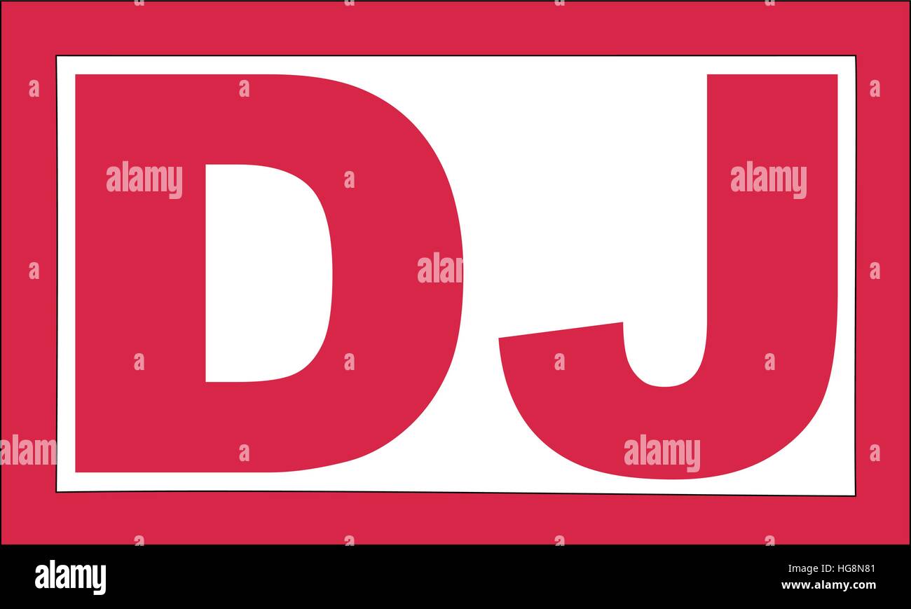 Red DJ stamp Stock Vector Image & Art - Alamy