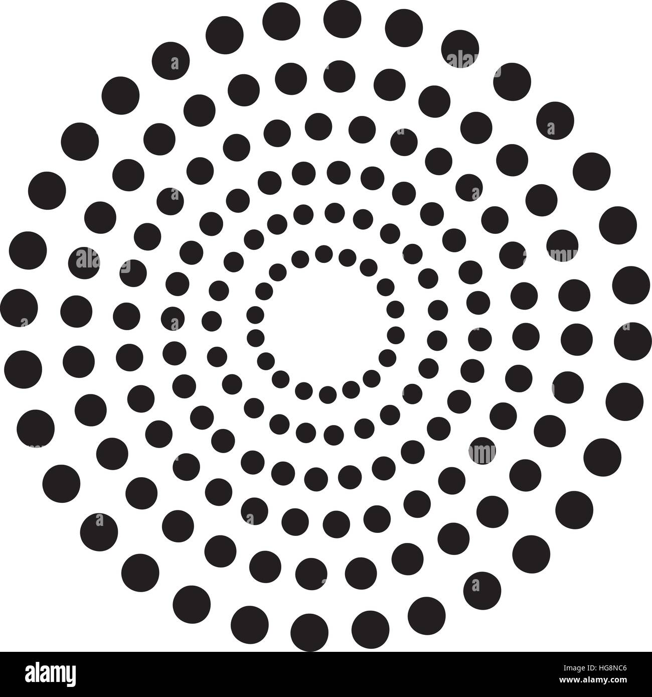 Dots illusion abstract Stock Vector Image & Art - Alamy