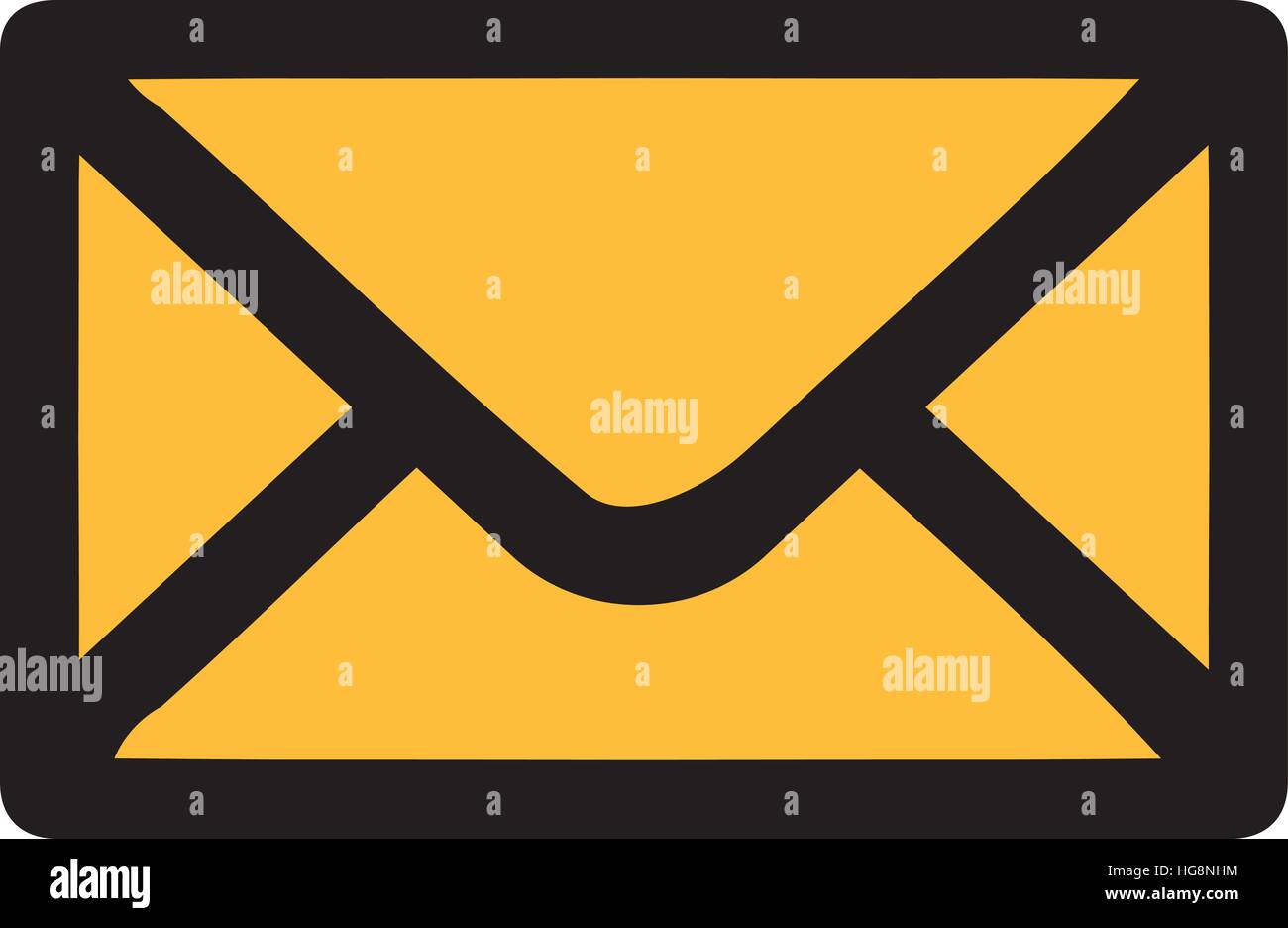 Yellow Envelope icon Stock Vector Image & Art - Alamy