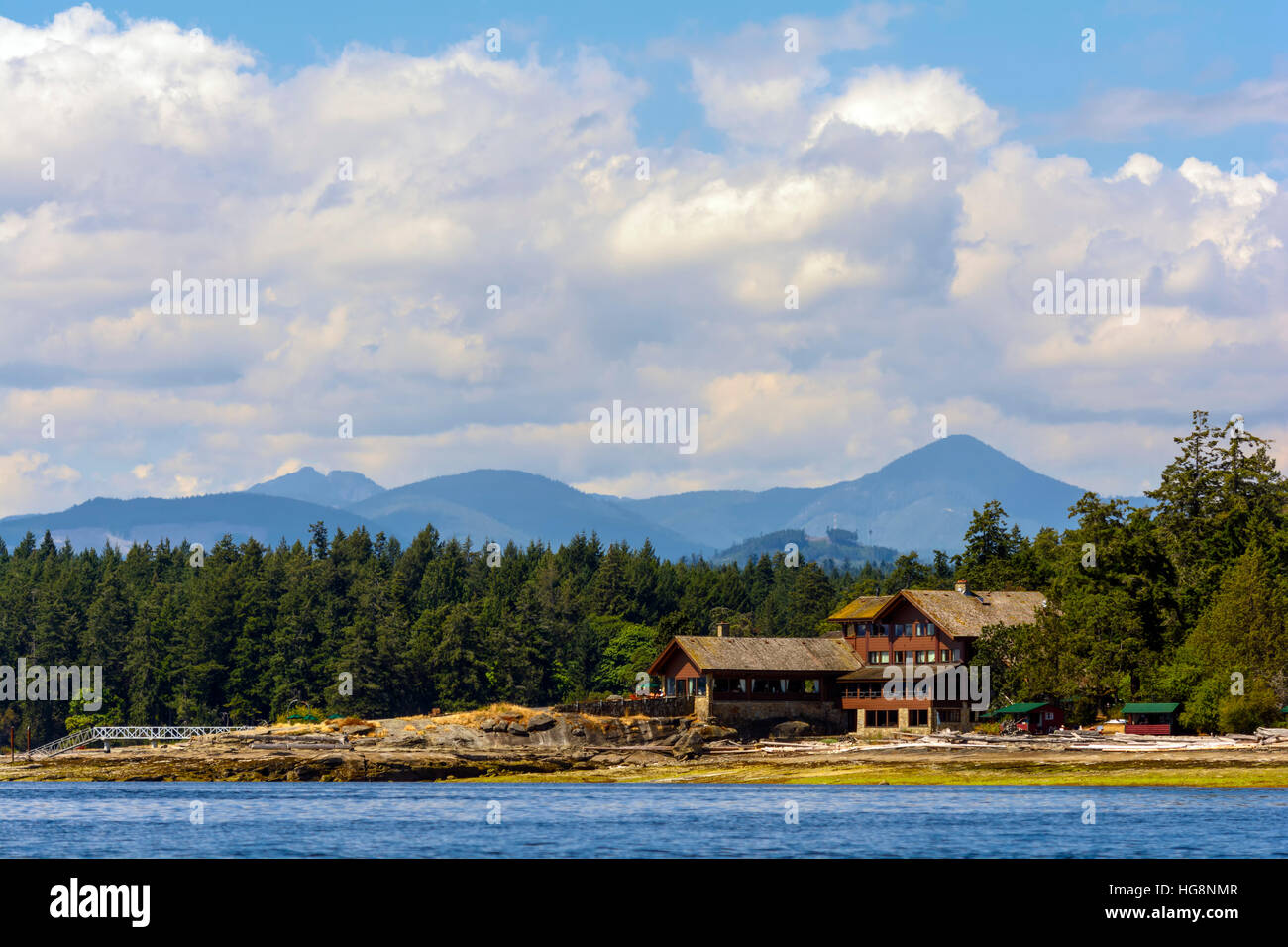 Yellow Point Lodge on Vancouver Island BC Stock Photo - Alamy