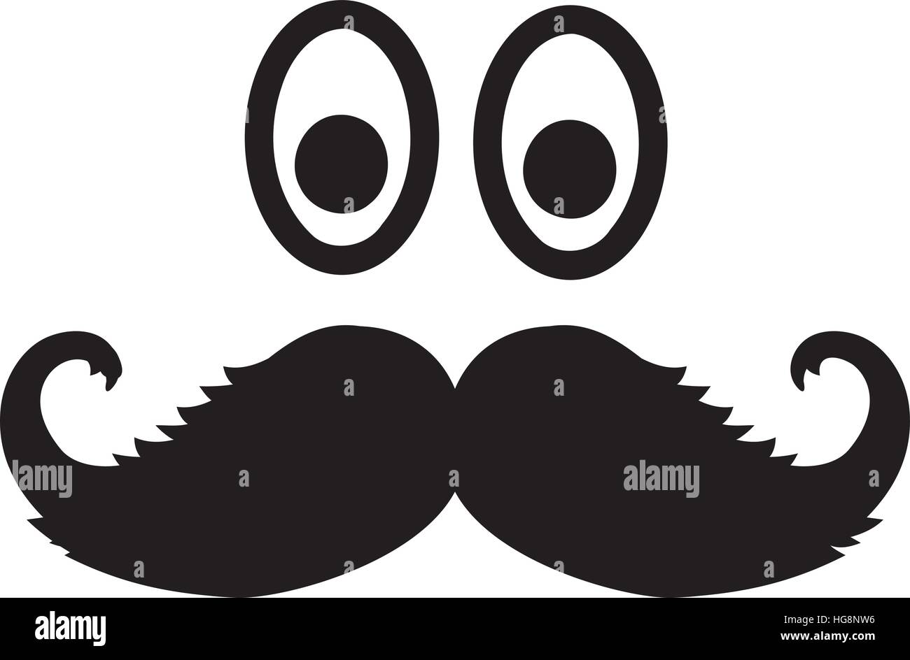 Smiley face mustache Stock Vector Images - Alamy
