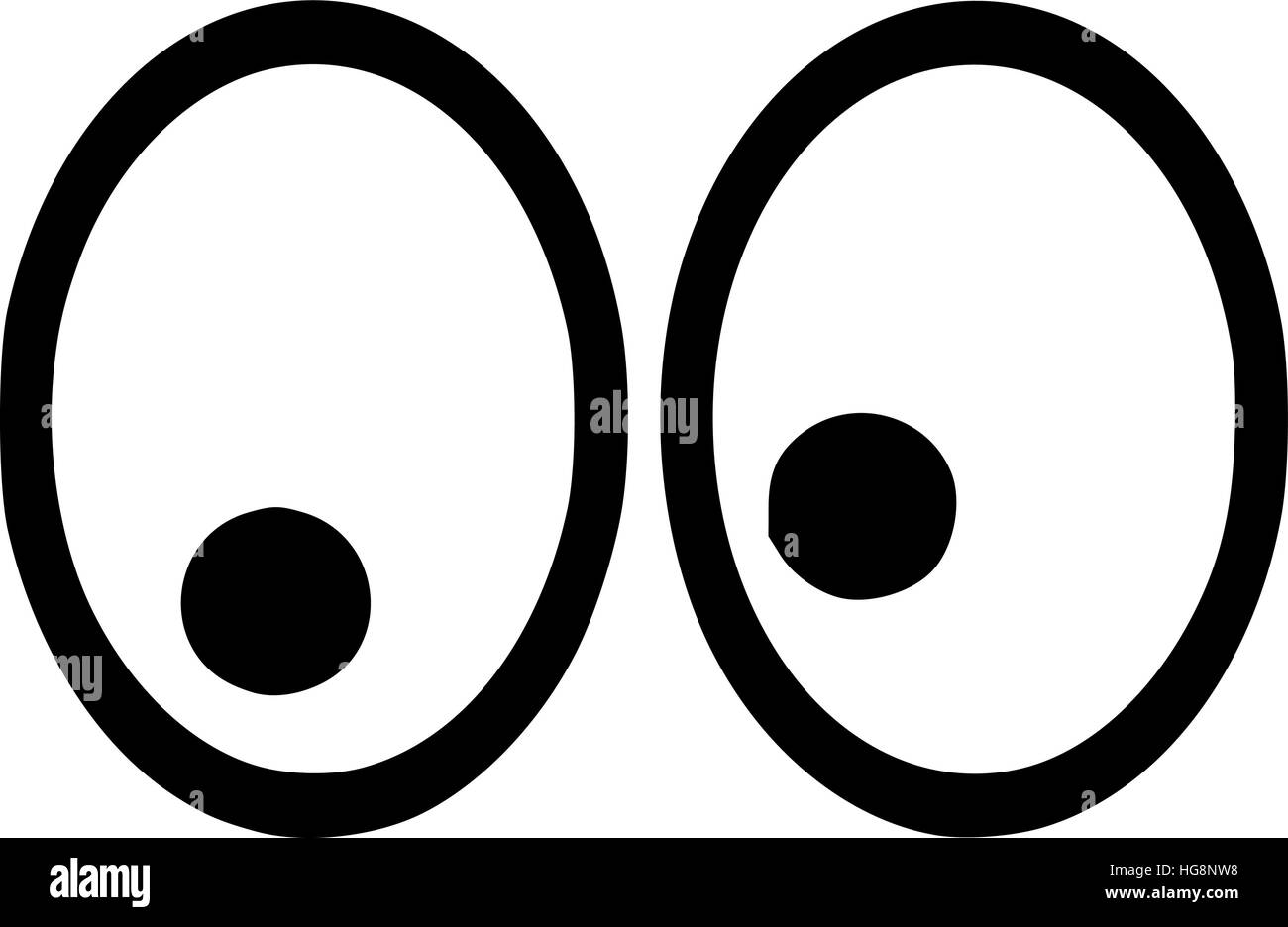 Funny cartoon eyes Stock Vector Image & Art - Alamy