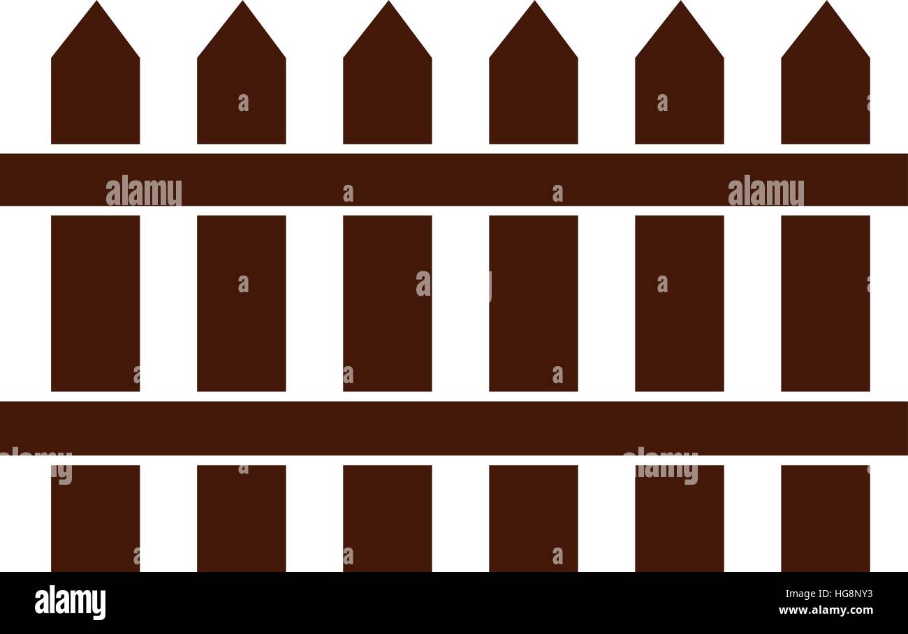 Garden picket fence Stock Vector Images - Alamy