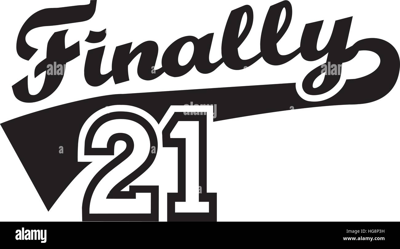 21 birthday icon vector vectors hi-res stock photography and images - Alamy