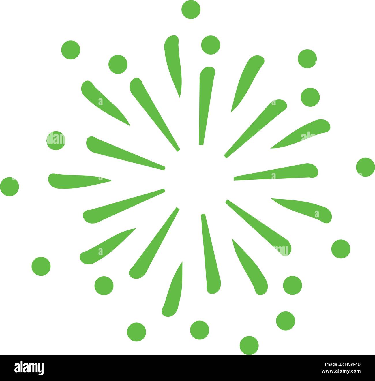 Green firework icon Stock Vector Image & Art - Alamy