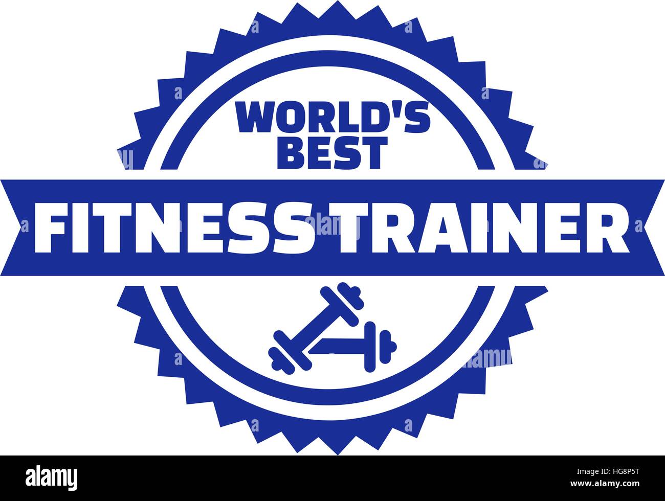 World's best fitness trainer button Stock Vector Image & Art - Alamy