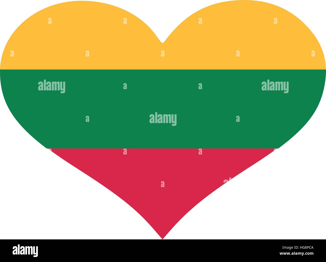Lithuania flag heart Stock Vector Image & Art - Alamy