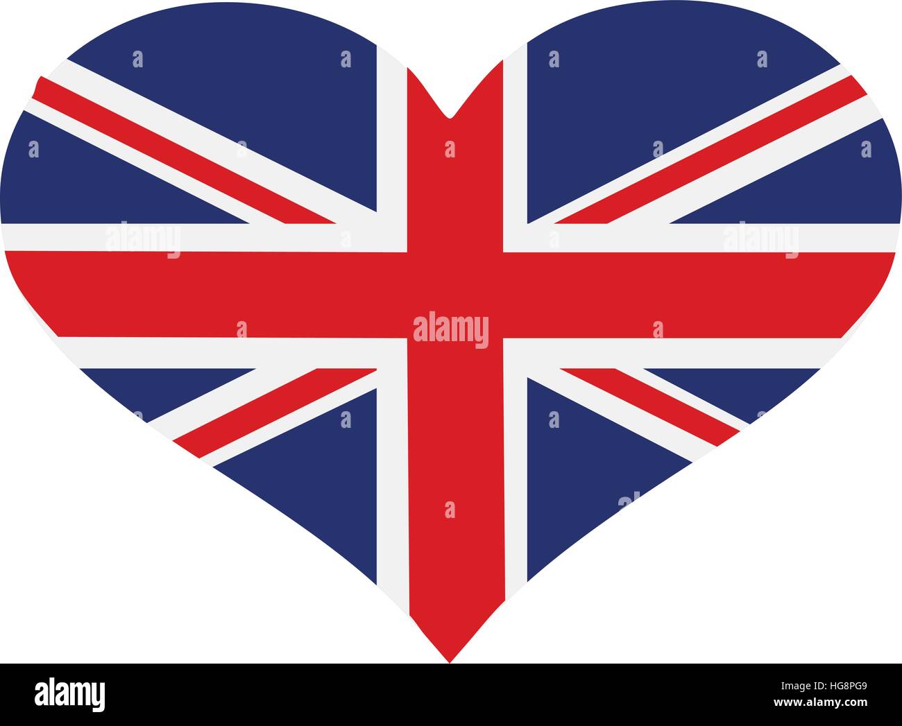 United Kingdom flag heart Stock Vector Image & Art - Alamy