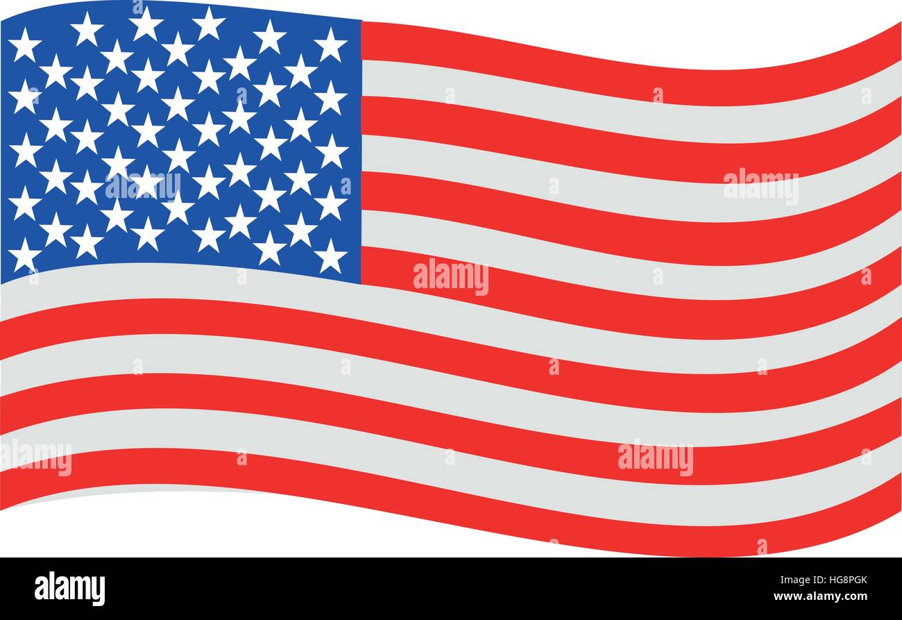 United States flag curved Stock Vector Image & Art - Alamy