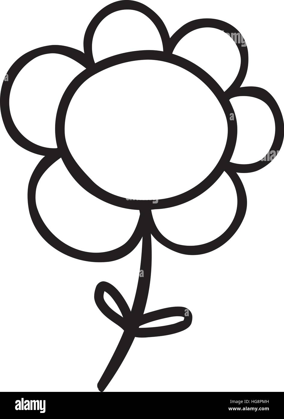 Daisy flowering Stock Vector Images - Alamy