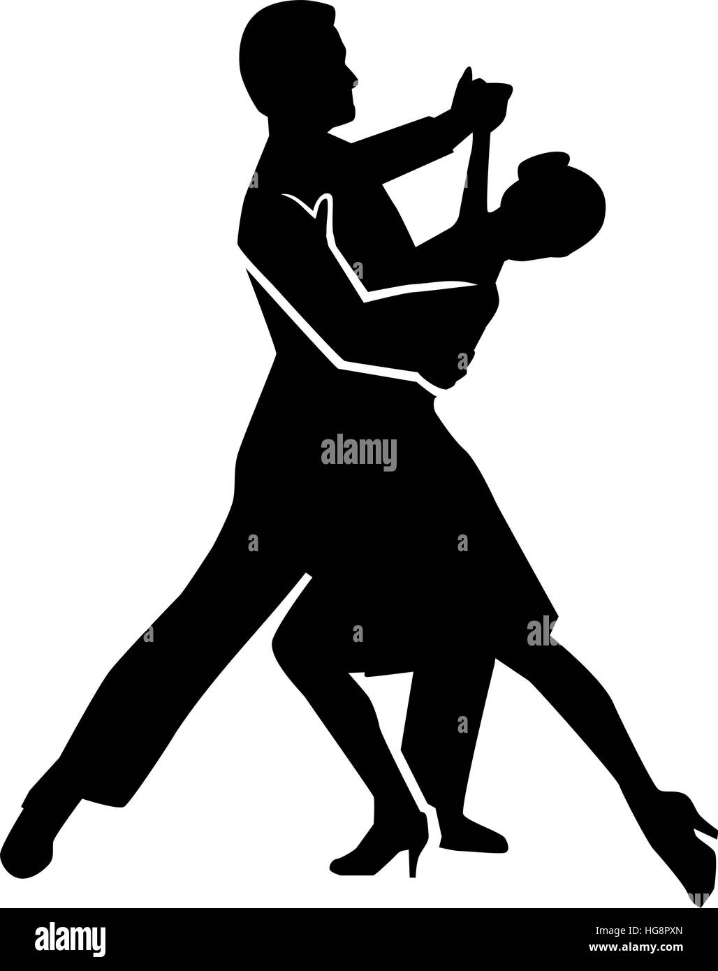 Foxtrot dancing couple Stock Vector Image & Art - Alamy