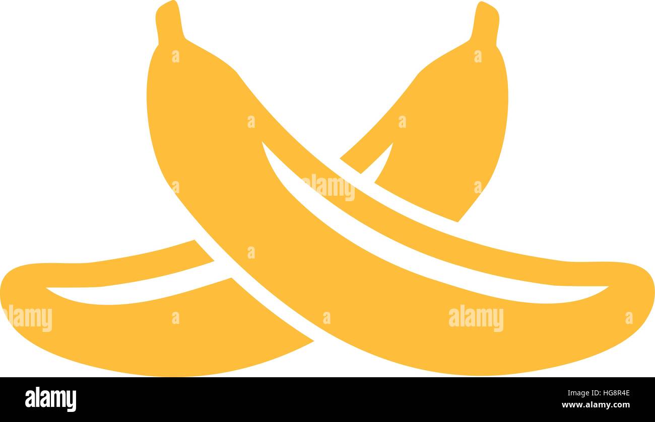 Two bananas icon Stock Vector Image & Art - Alamy