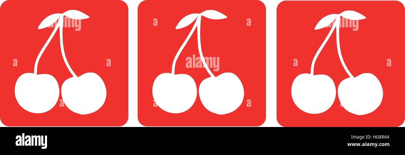 Triple Cherry - gambling Stock Vector Image & Art - Alamy