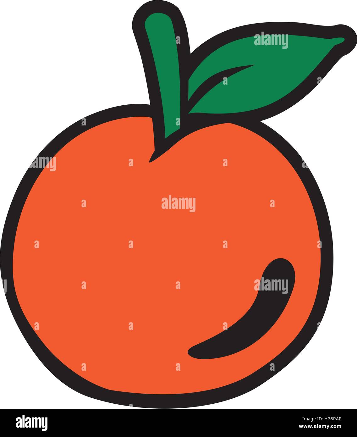 Peach icon Stock Vector Images - Alamy