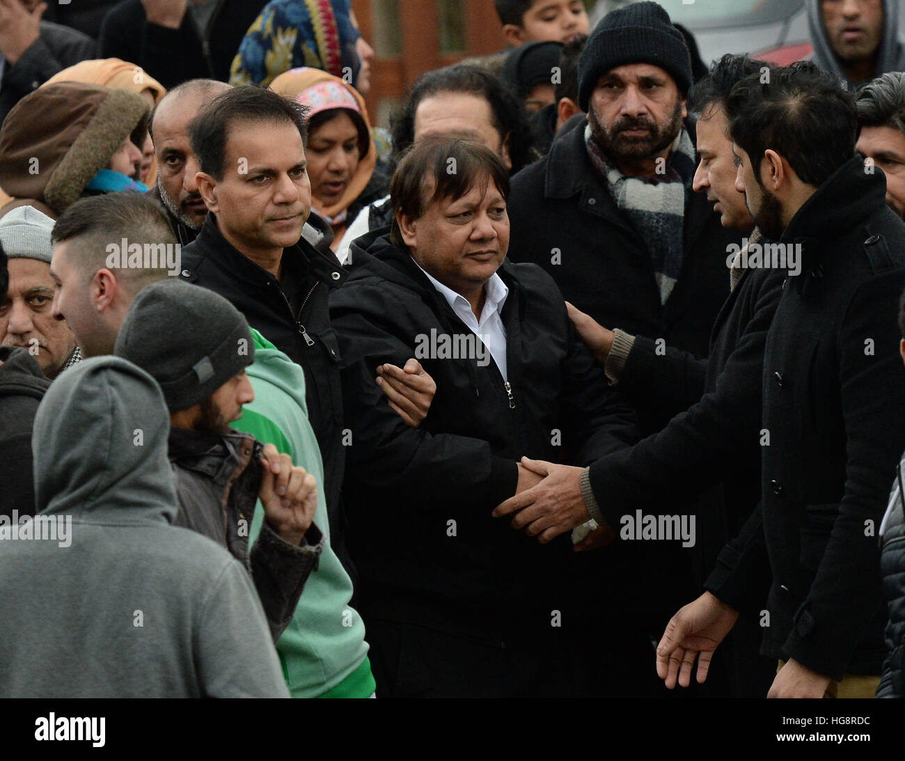 Mohammed Yaqub (centre), the father of Mohammed Yassar Yaqub, is ...