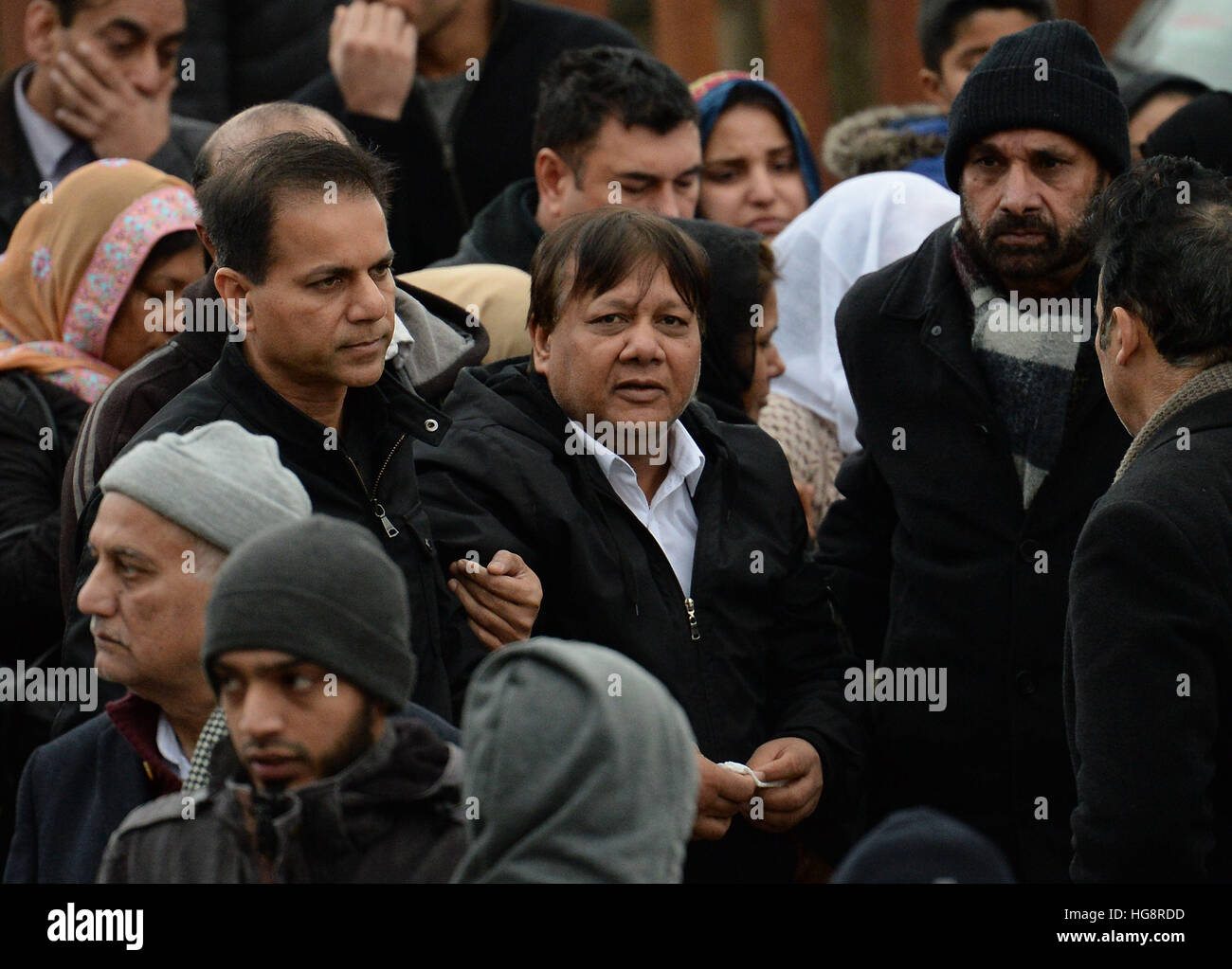 Mohammed Yaqub (centre), the father of Mohammed Yassar Yaqub, is ...
