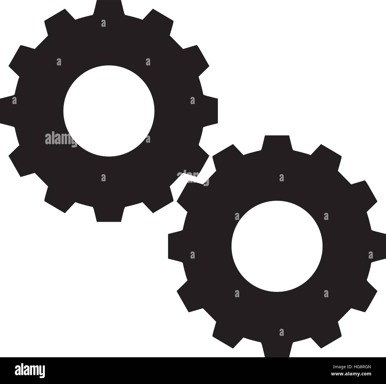 Two Gears Clipart