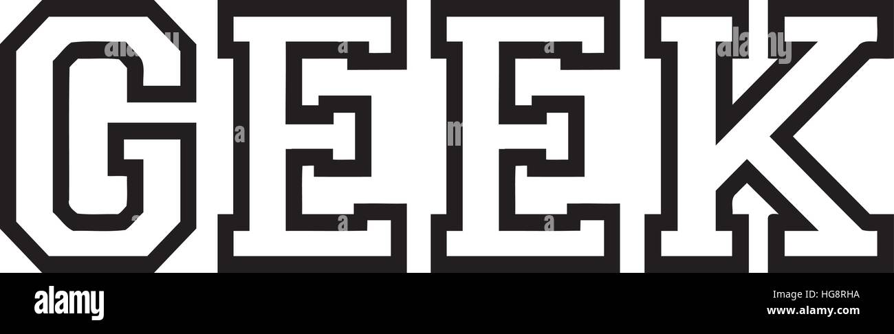 Geek word contour Stock Vector Image & Art - Alamy