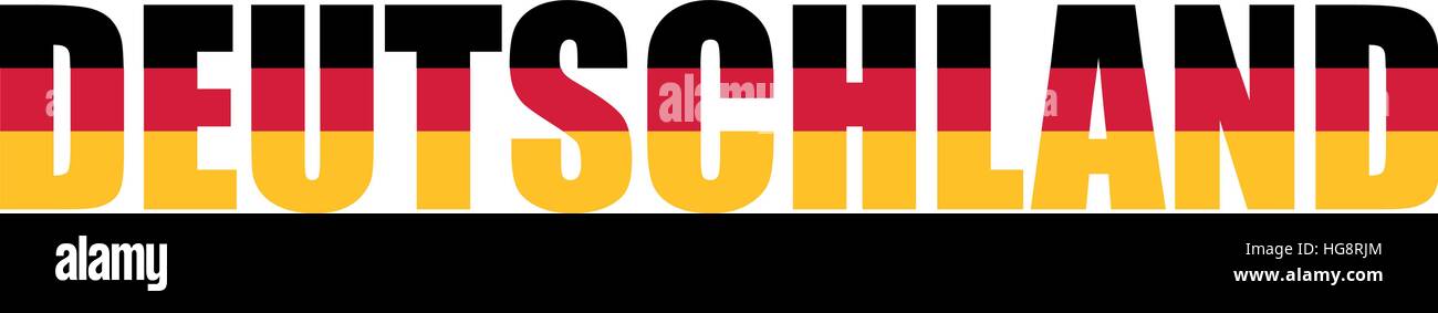 Germany word in black red gold Stock Vector Art & Illustration, Vector ...
