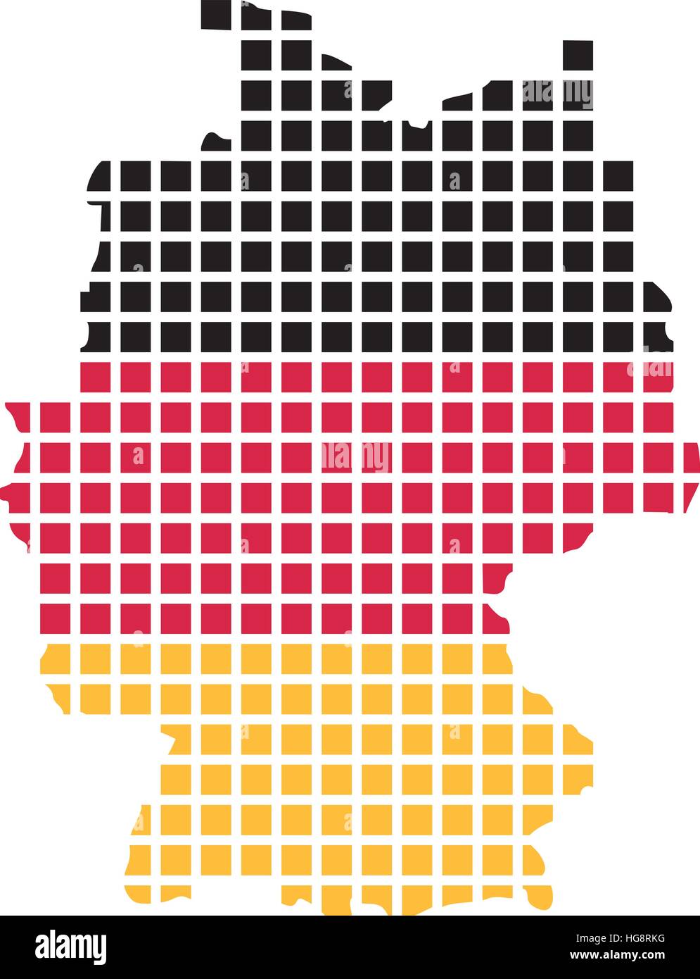 Germany map with flag pixel design Stock Vector Image & Art - Alamy