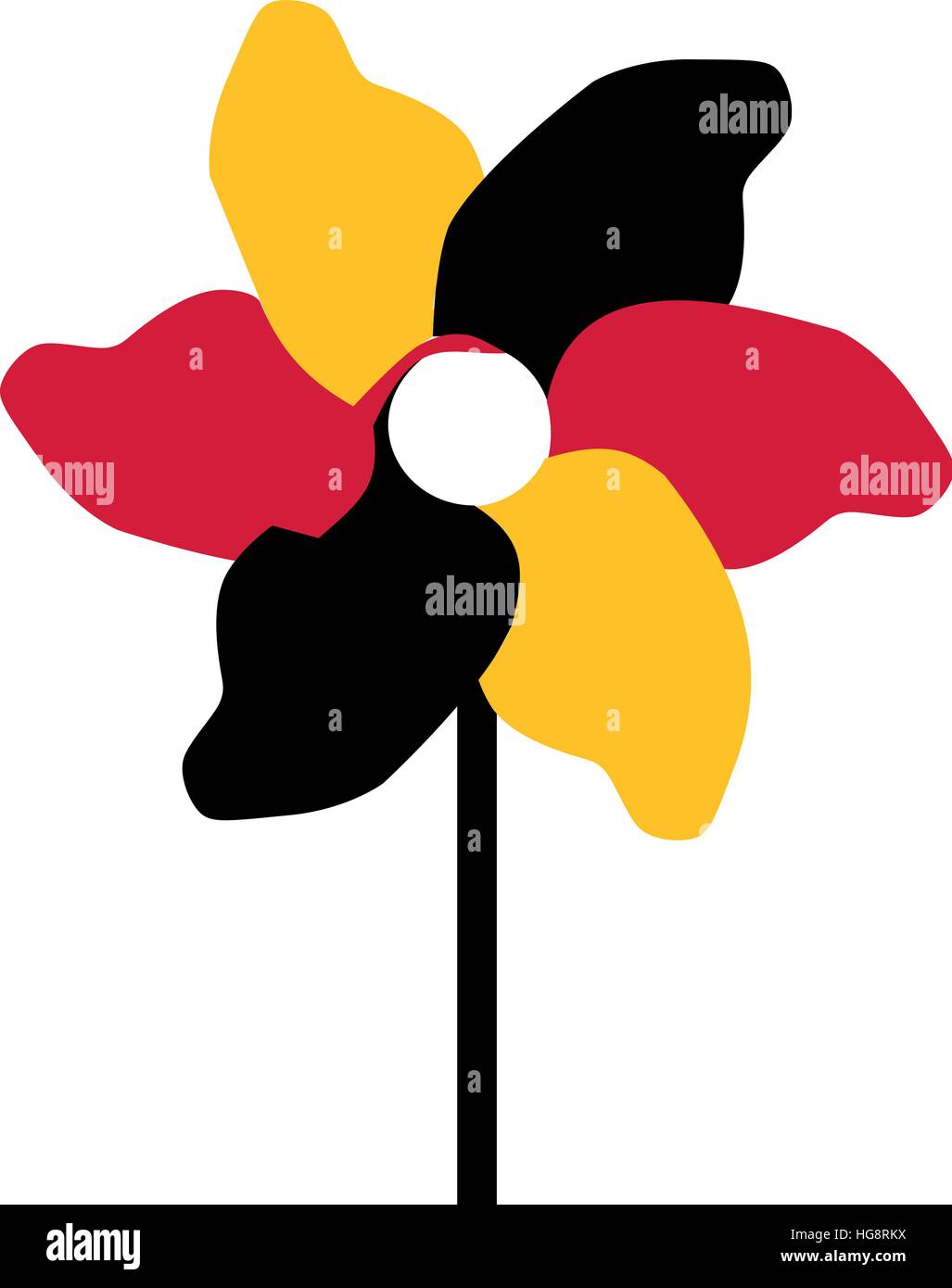 Windmill in germany color Stock Vector Image & Art - Alamy