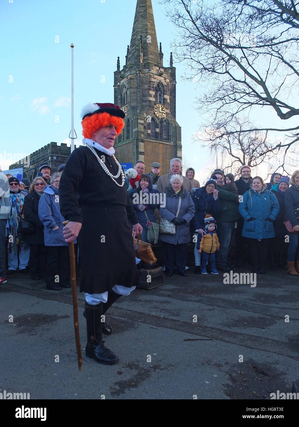 Members of Handsworth Sword Dancers perform a Robin Hood Mummer's Play ...