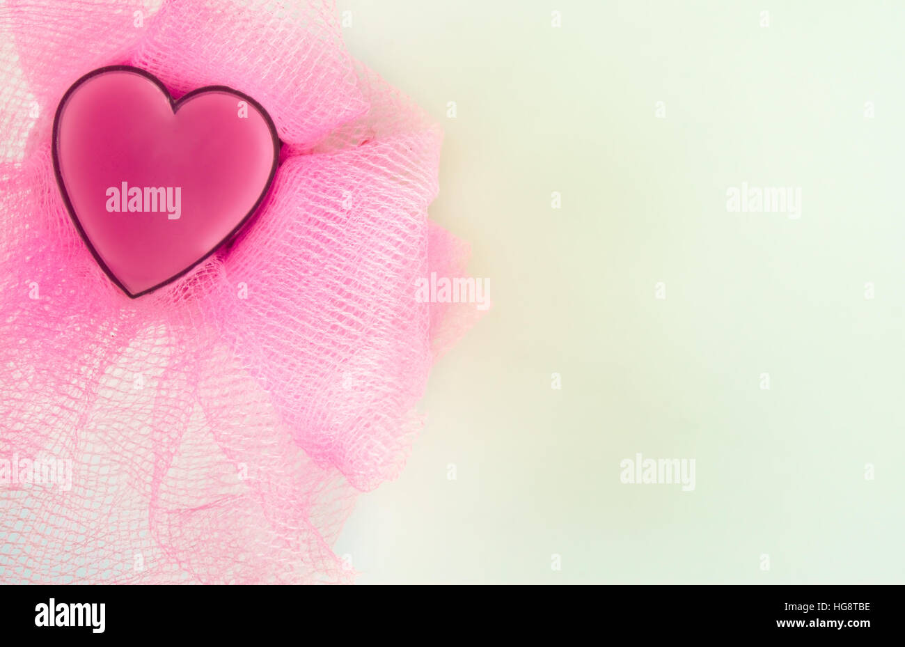 Valentine's card with heart on grid on the left; pink colors Stock ...