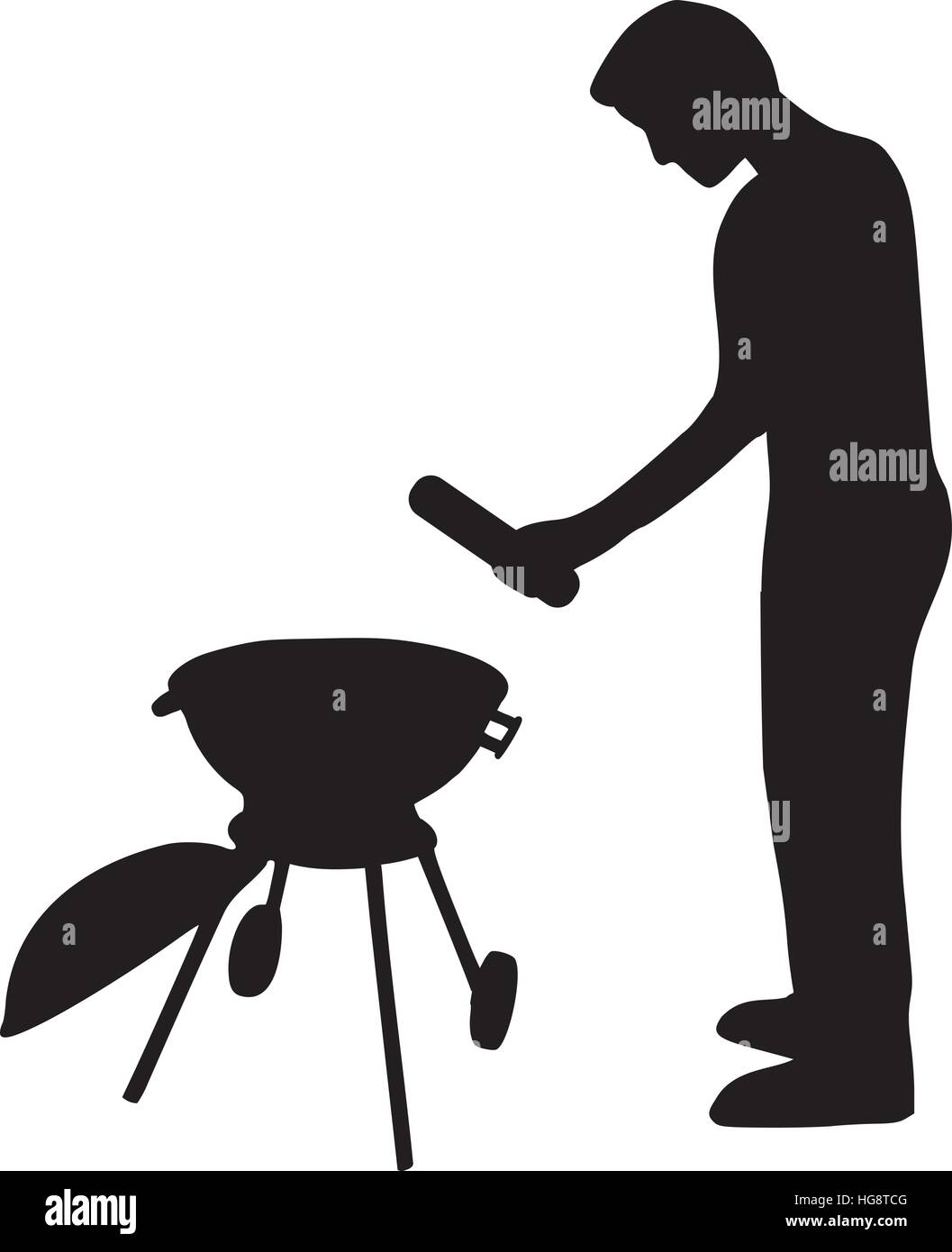 Man Cooking Silhouette