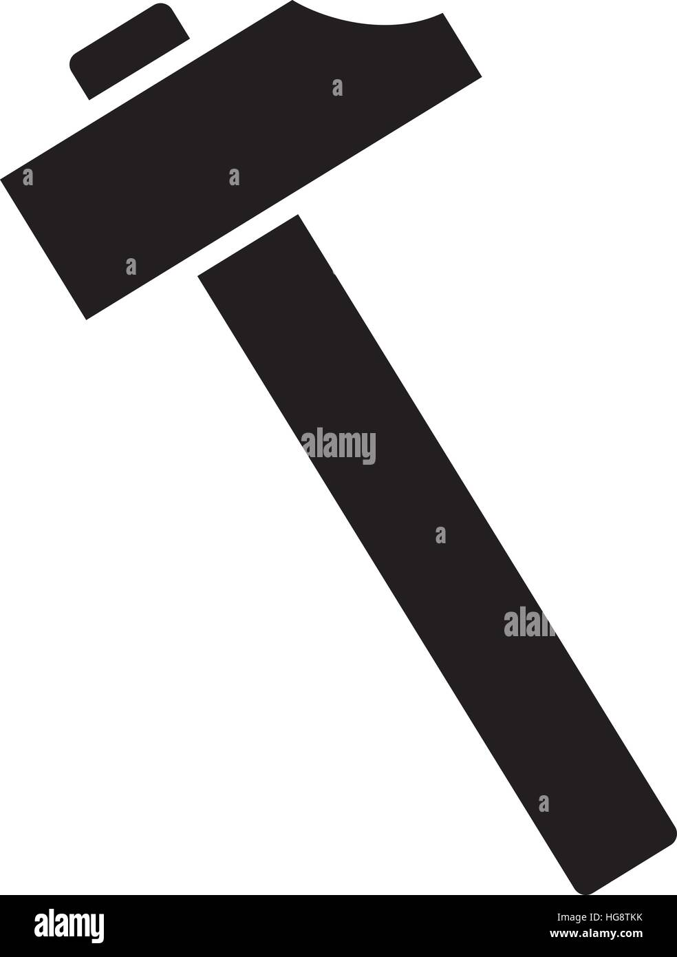 Hammer pictogram Stock Vector Images - Alamy