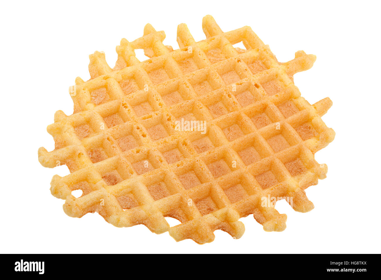 Sweet wafers closeup isolated on white background Stock Photo - Alamy