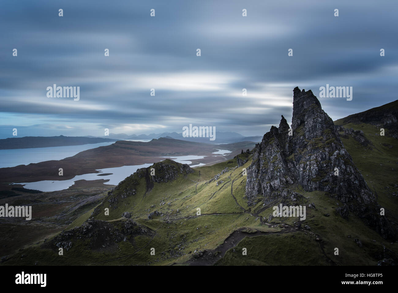 Trotternish Ridge, from the Old Man of Storr, on the Isle of Skye Stock ...