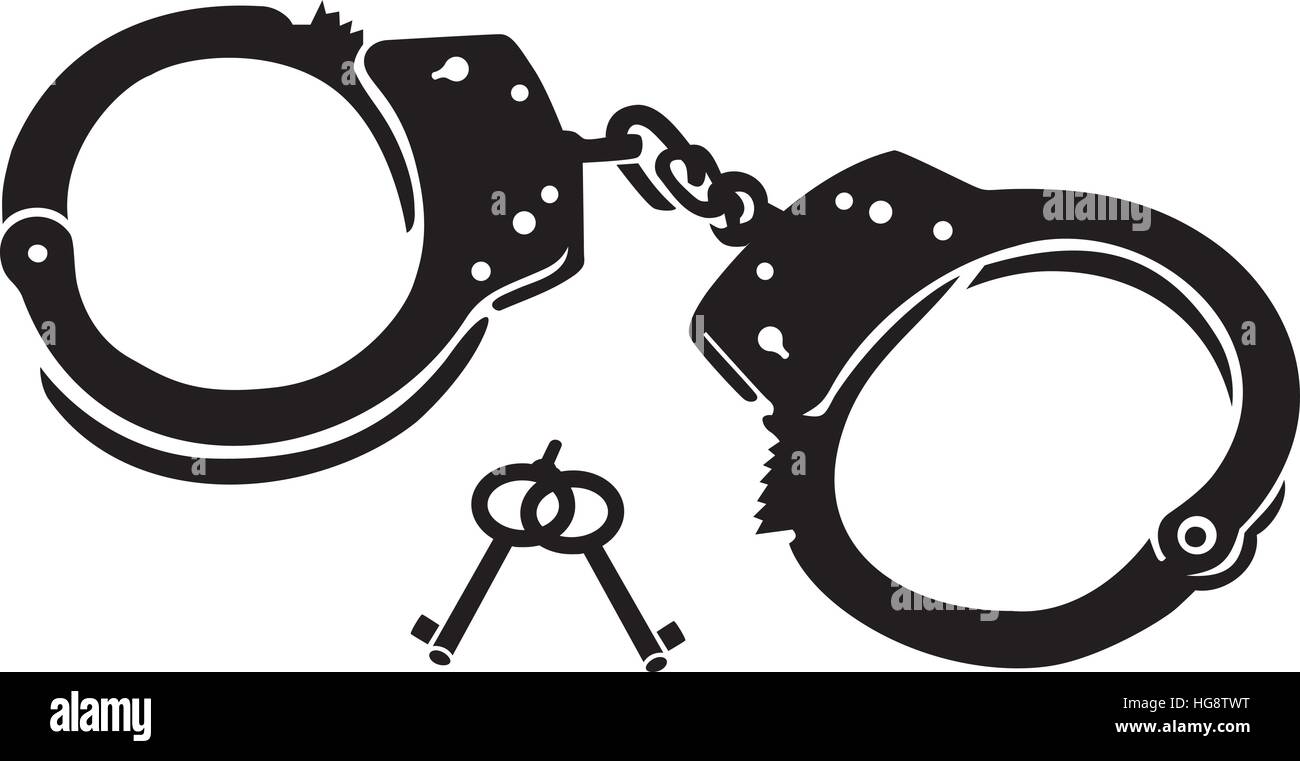 Hand cuffs with keys Stock Vector Image & Art - Alamy