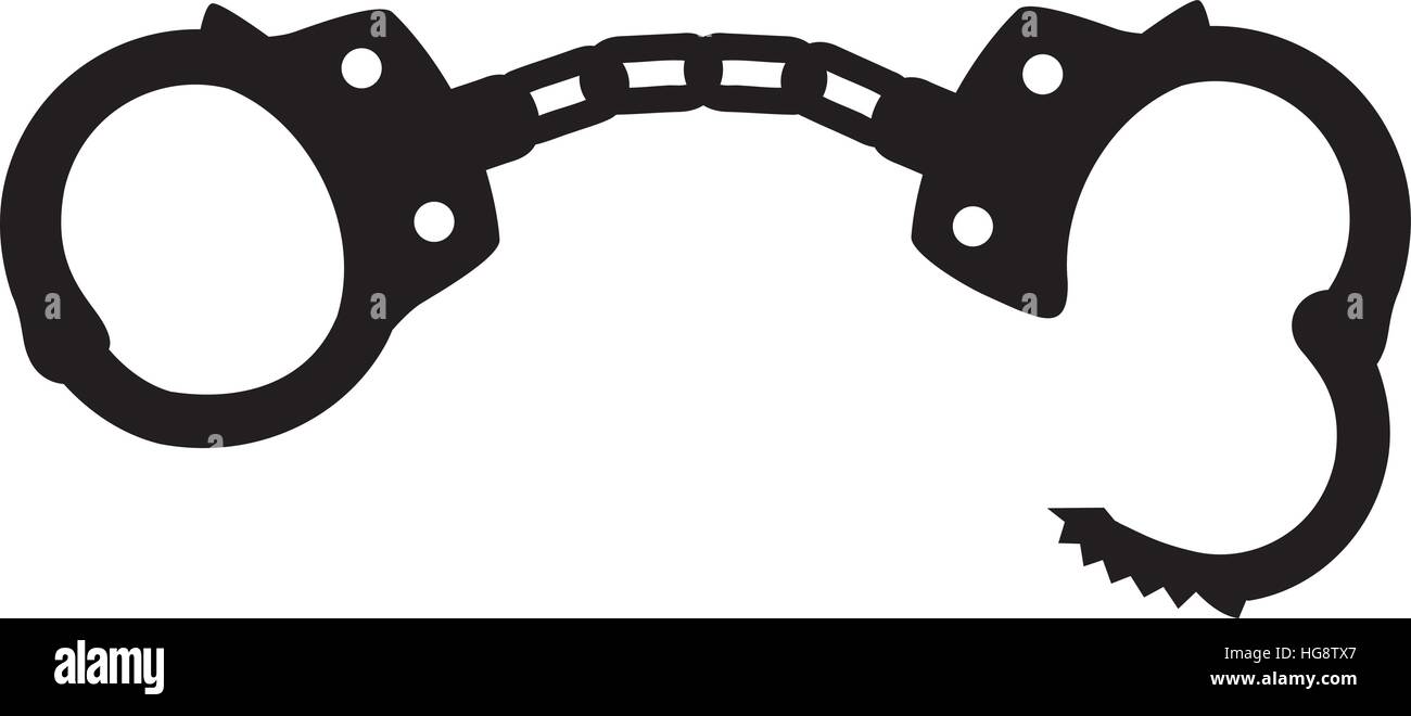 Jail prison handcuff Stock Vector Images - Alamy