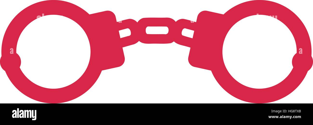 Red hand cuffs icon Stock Vector Image & Art - Alamy