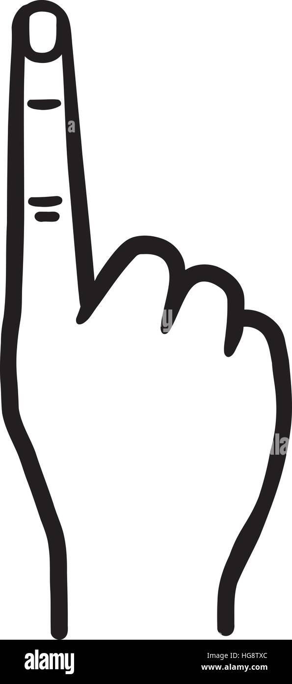Hand with index Stock Vector Images - Alamy