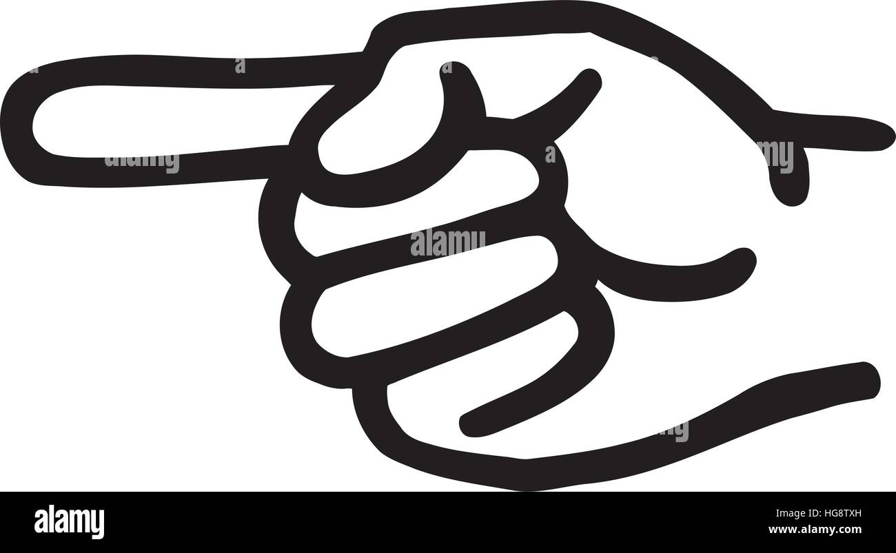 Hand with index finger to the left Stock Vector Image & Art - Alamy