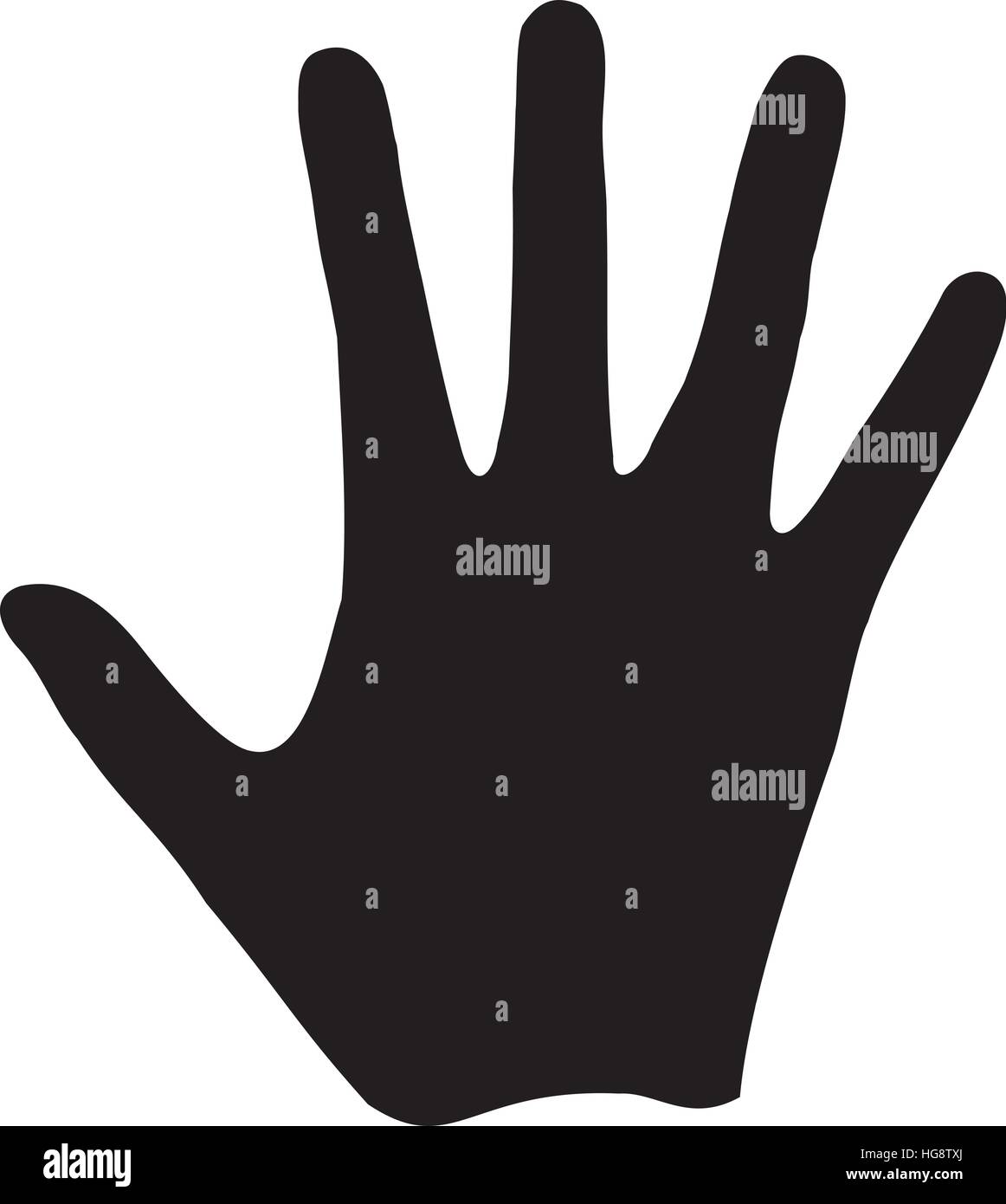 Handprint icon hi-res stock photography and images - Alamy