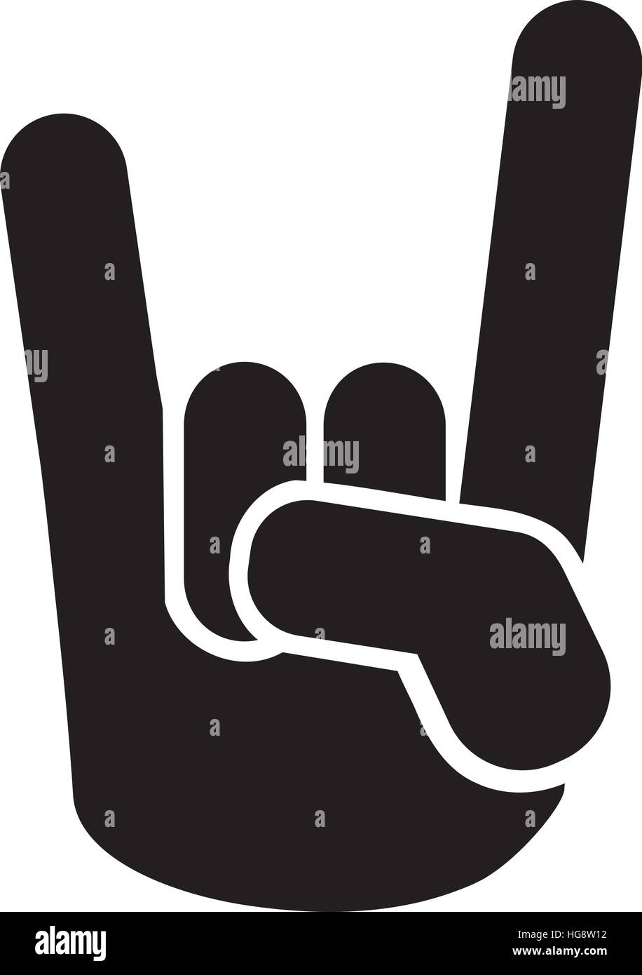 Rock hand icon Stock Vector Image & Art - Alamy