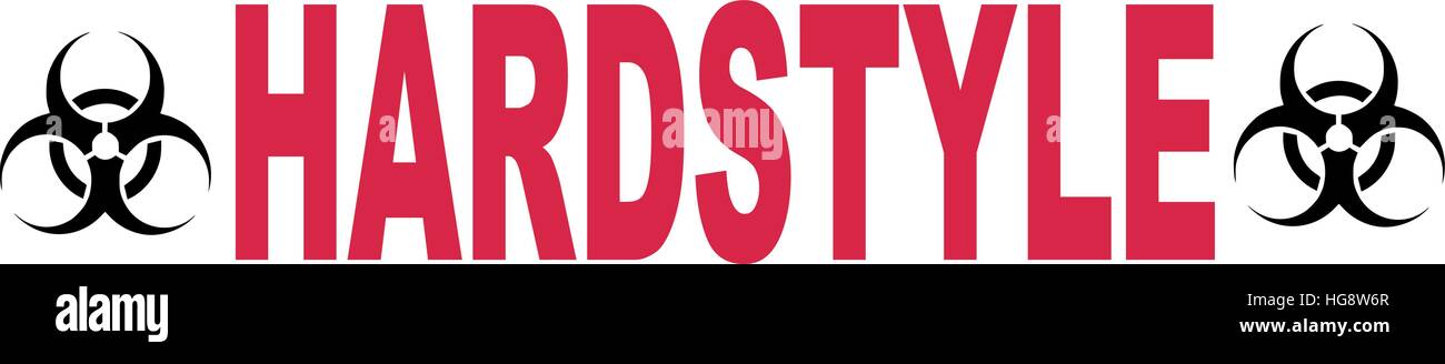 Hardstyle with biohazard Stock Vector Image & Art - Alamy