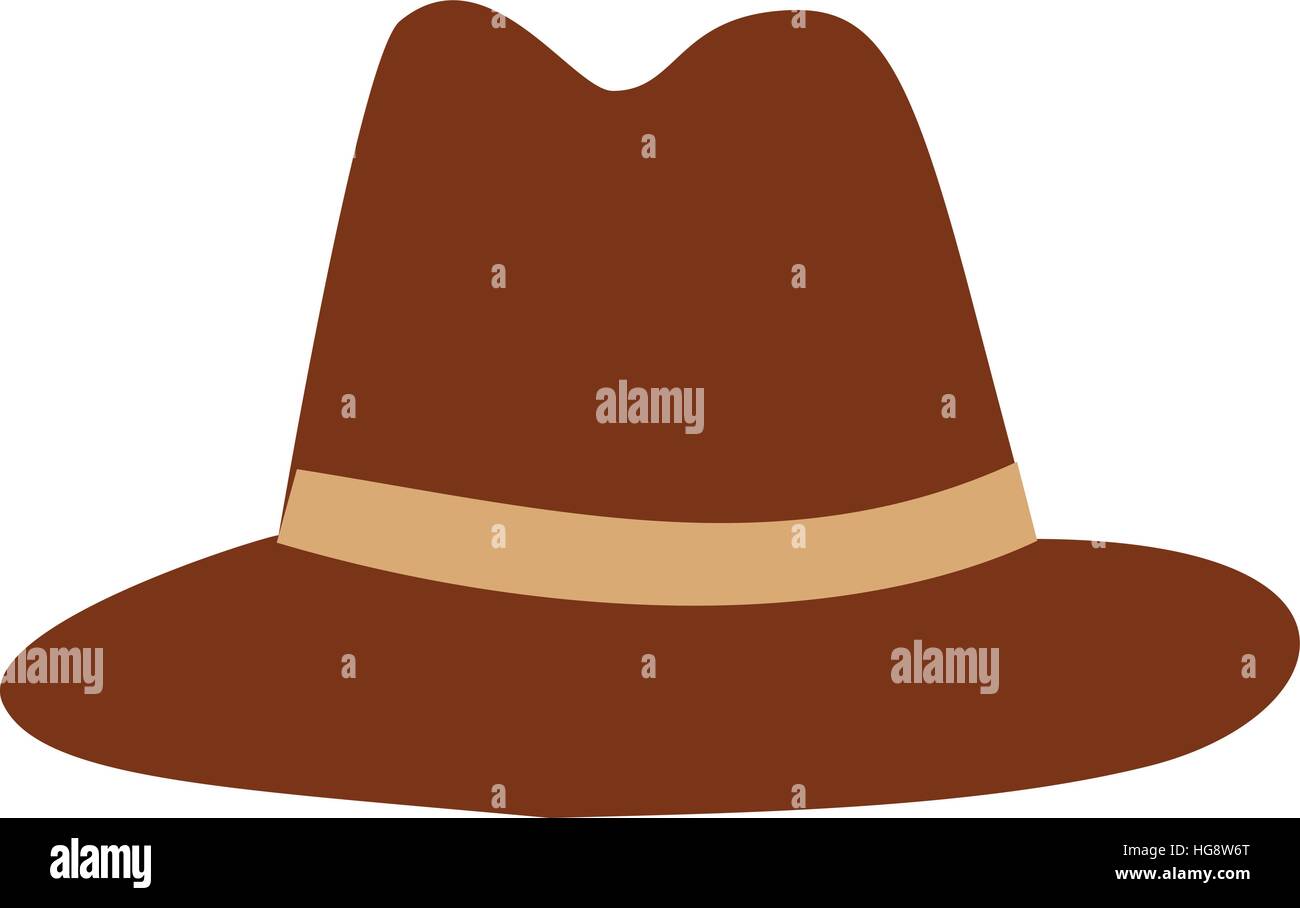 Brown hat Stock Vector Images - Alamy